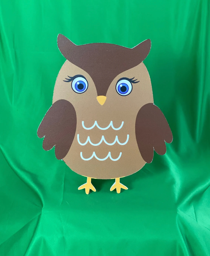Large Owl Cutout, Cute Owl Baby Shower Props, Baby Shower Decor, Woodl – Hashtag Cutouts