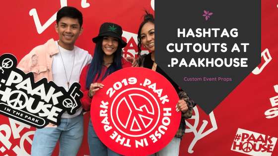 Hashtag Cutouts PAAKHOUSE IN THE PARK '19 Brandon Anderson Fondation