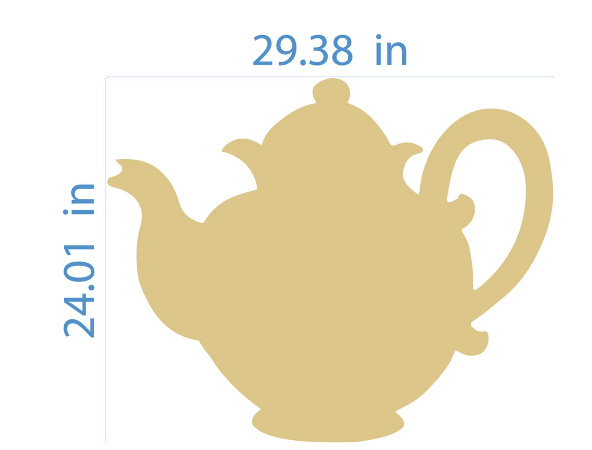 Teapot Cutout – Hashtag Cutouts