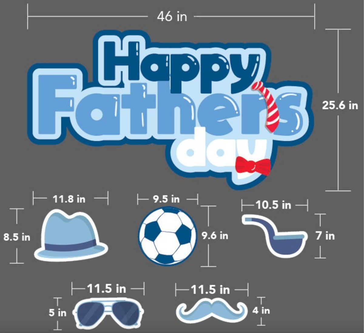 Fathers Day Yard Sign – Hashtag Cutouts