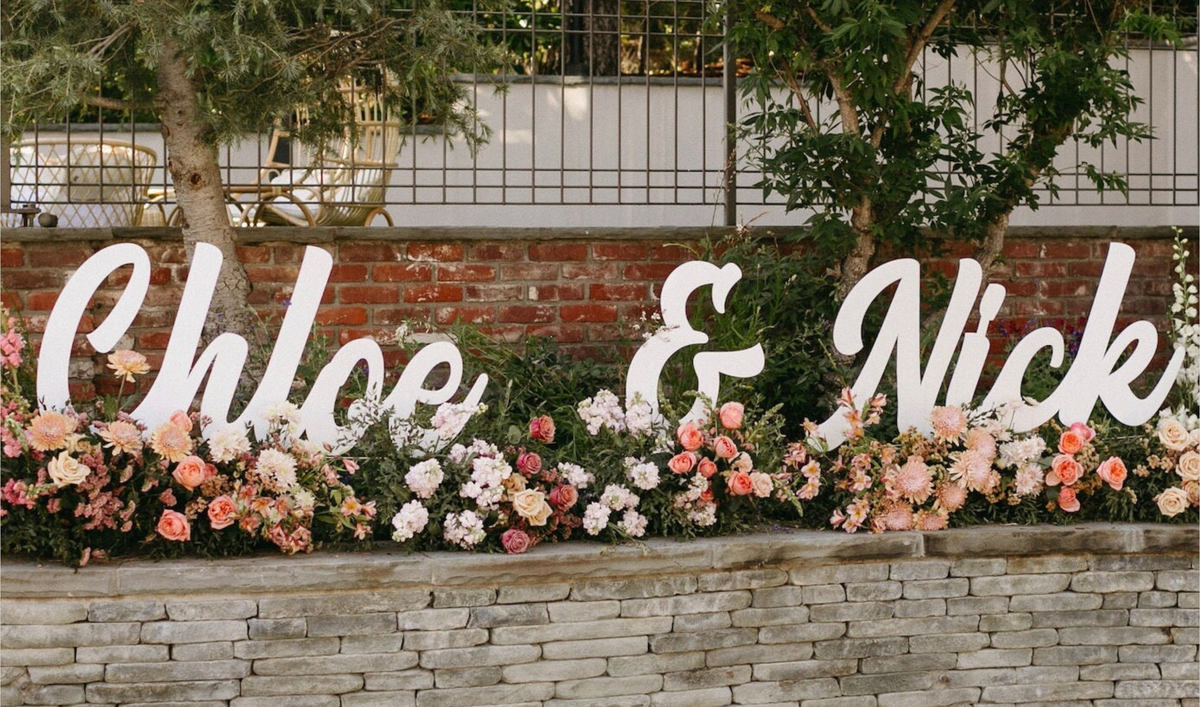 Custom Couple's Name | Personalized Sign – Hashtag Cutouts