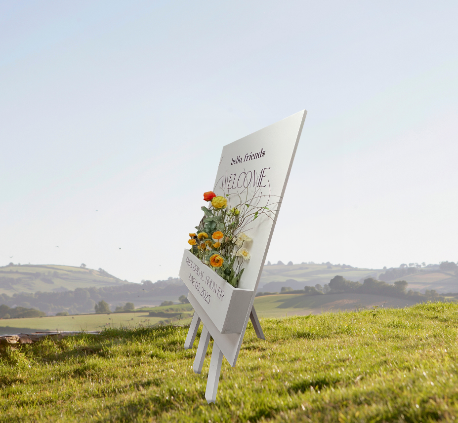 Bridal Shower Welcome Sign – Hashtag Cutouts