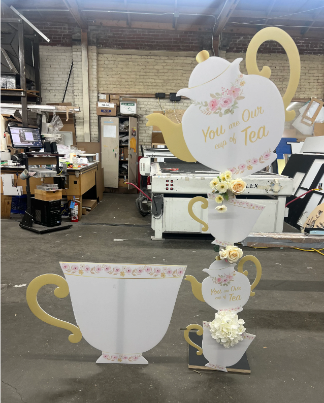 Tea Cup and Teapot Cutout | Mother's Day Tea Decoration – Hashtag Cutouts