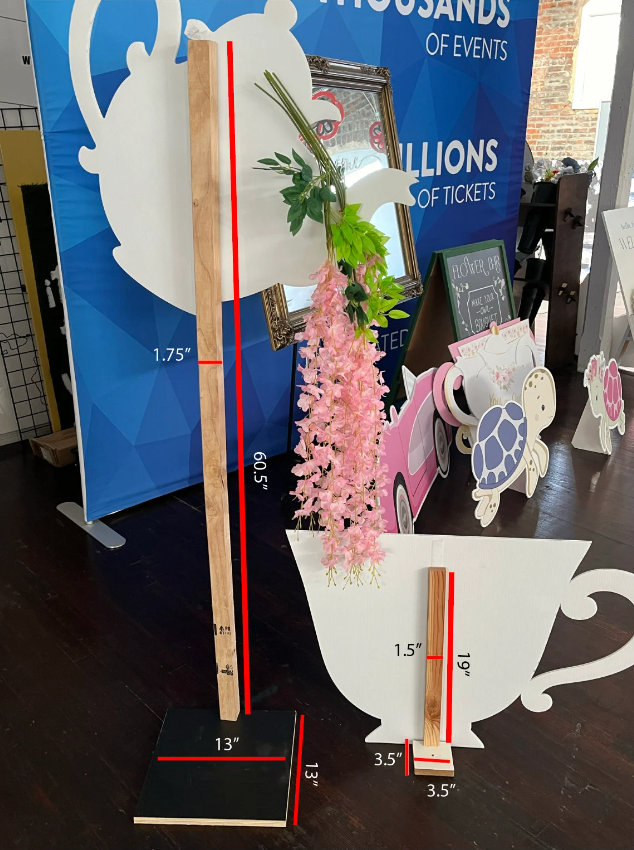 Tea Cup and Teapot Cutout | Mother's Day Tea Decoration – Hashtag Cutouts