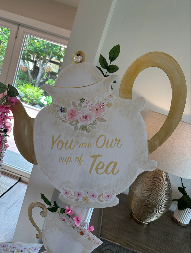 Tea Cup and Teapot Cutout | Mother's Day Tea Decoration – Hashtag Cutouts