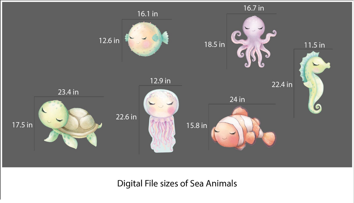 Little sea creatures water colors, Pastel Sea Creatures, girl underwat ...