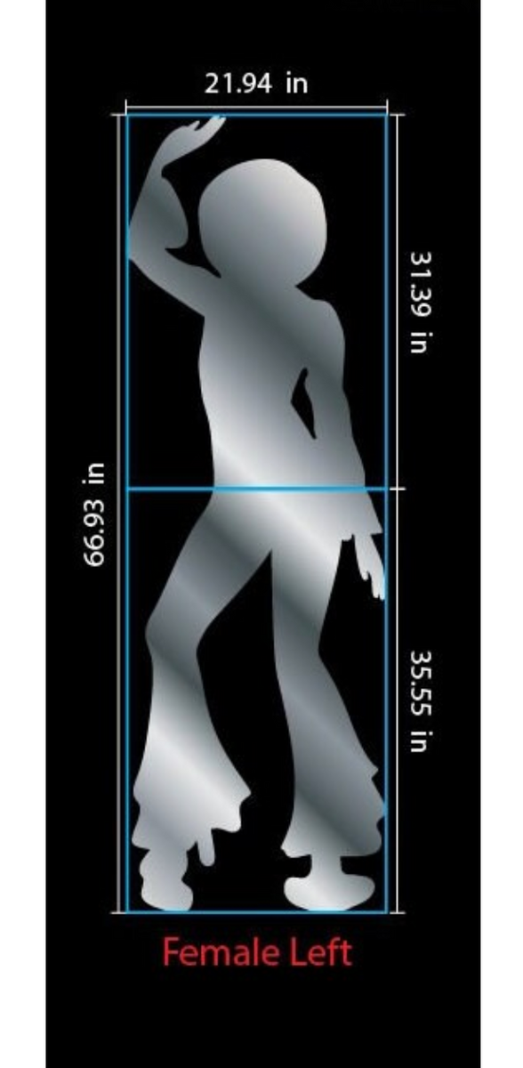 Studio 54 Dancers female Cutouts, 70's Disco Party Dancer – Hashtag Cutouts