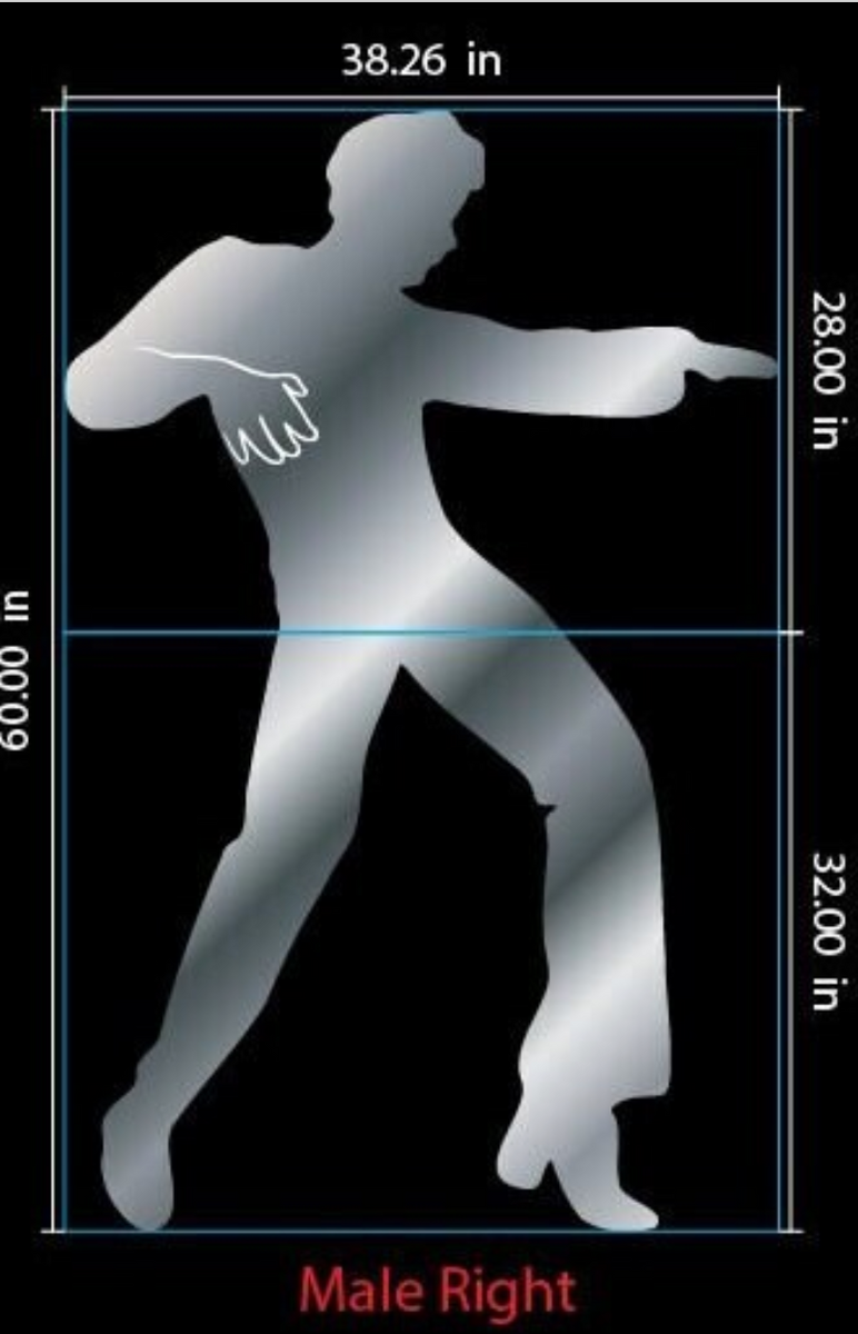 Studio 54 Dancers male Cutouts, 70's Disco Party Dancer – Hashtag Cutouts