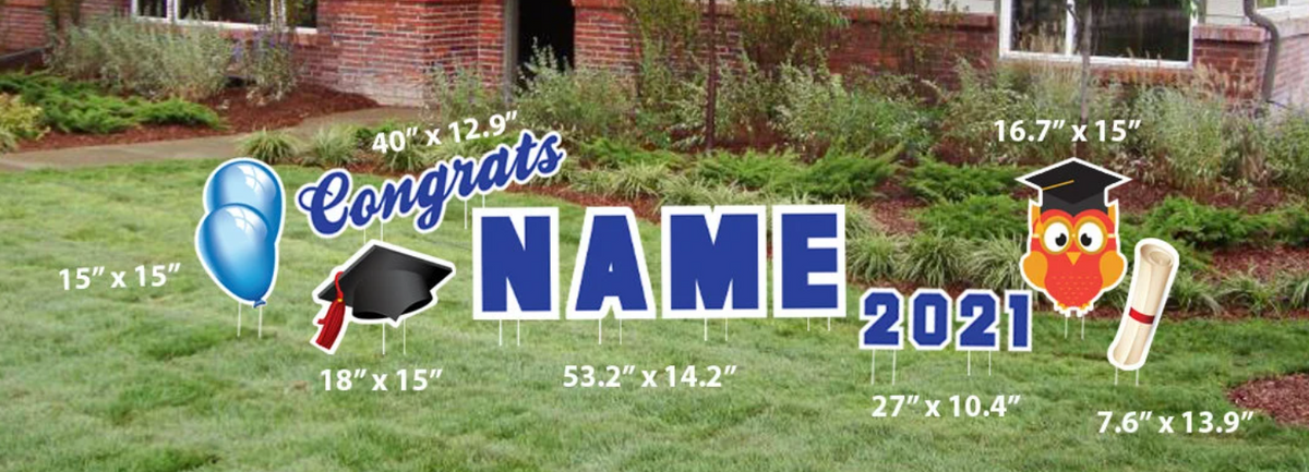 Personalized Graduation Yard Sign | Congratulation Grad Yard Decoratio ...